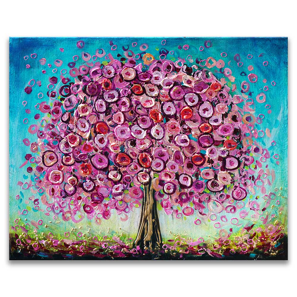 "Sakura Tree" - Blossom Spring blossom Acrylic Painting Amanda Dagg